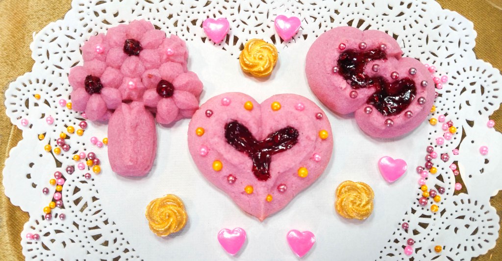 Raspberry Thumbprint Valentine’s Spritz Cookies- With Video! – creative ...