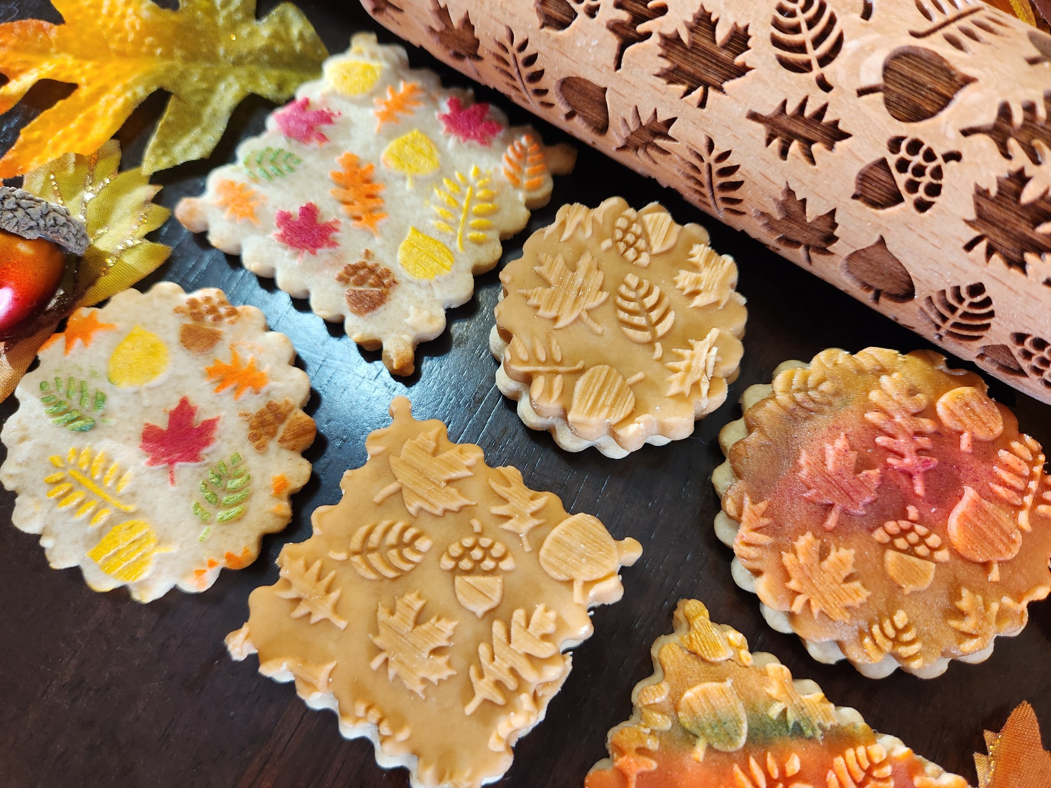 Embossed Maple Cookies with Maple Buttercream – Sandwich Cookie Option ...